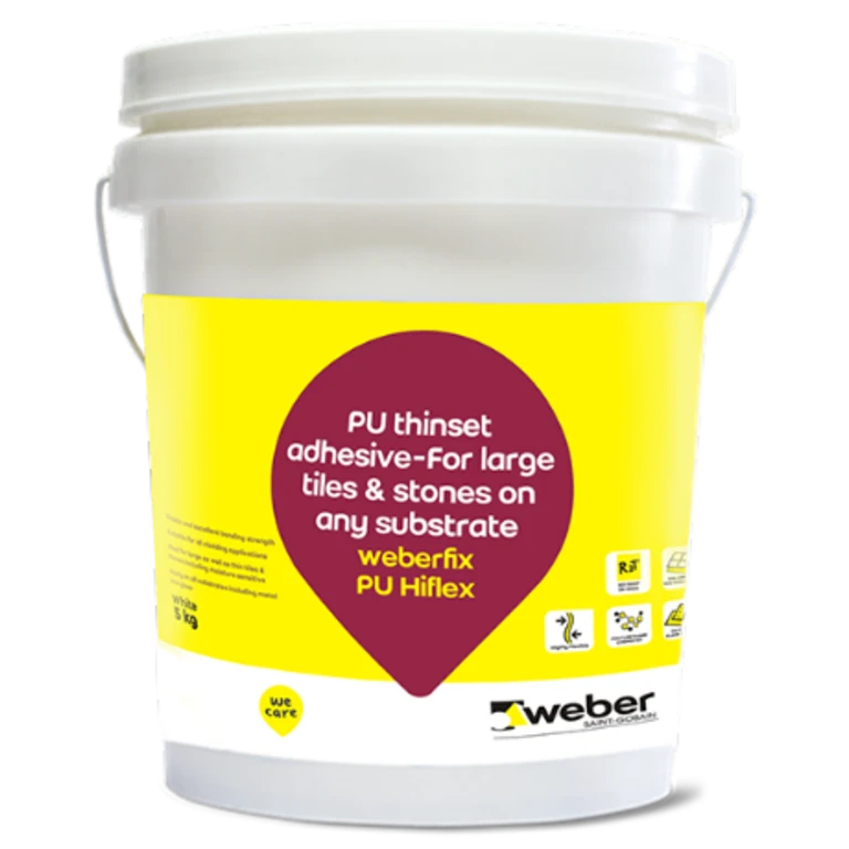 Stone Tile Adhesive| Weberfix PU HIflex by Saint-Gobain Weber India